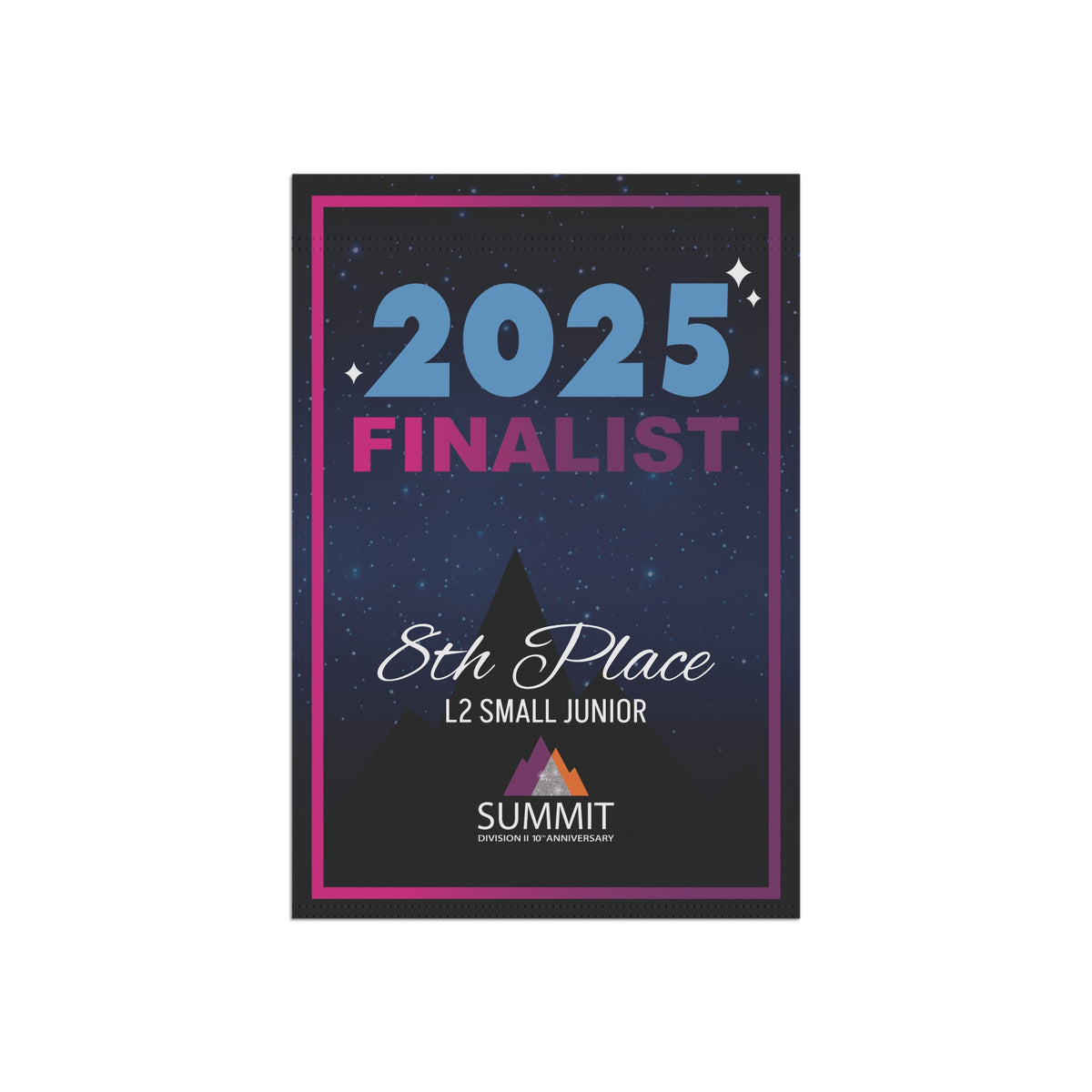 2025 D2 Summit Finalist Mini Banner – SubZero Cheerleading