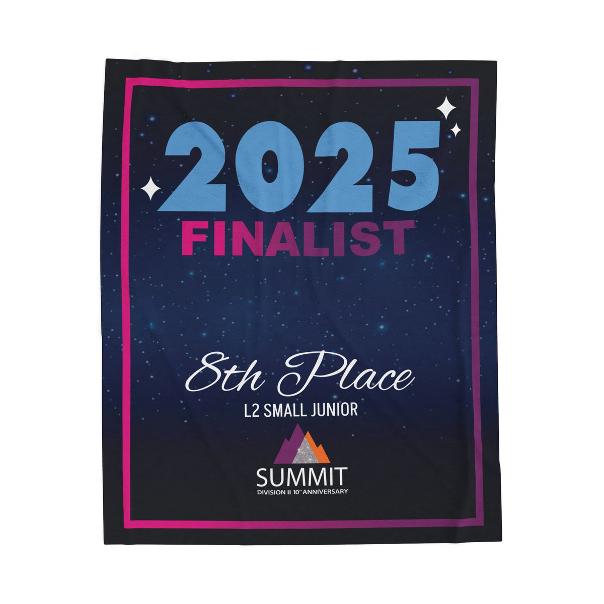 2025 D2 Summit Finalist Banner Blanket – SubZero Cheerleading