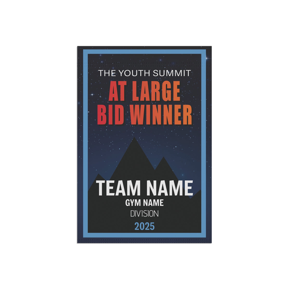 Youth Summit At-Large Bid Winner Mini Banner – SubZero Cheerleading