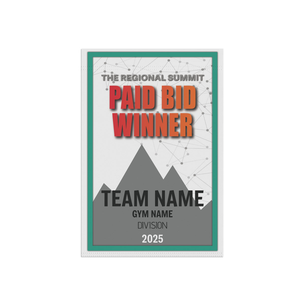 Regional Paid Bid Winner Mini Banner – SubZero Cheerleading