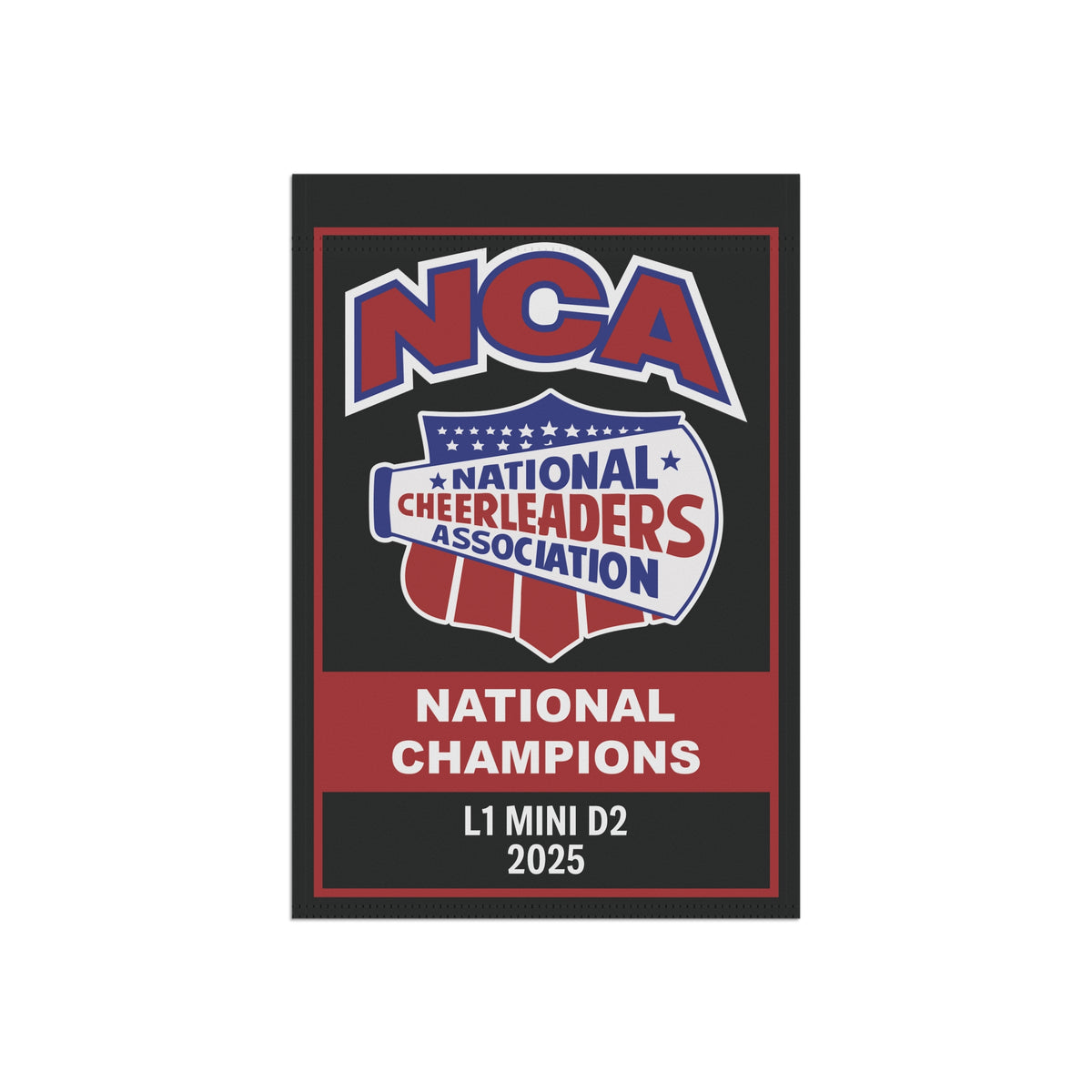 NCA Champion Mini Banner (new design) – SubZero Cheerleading